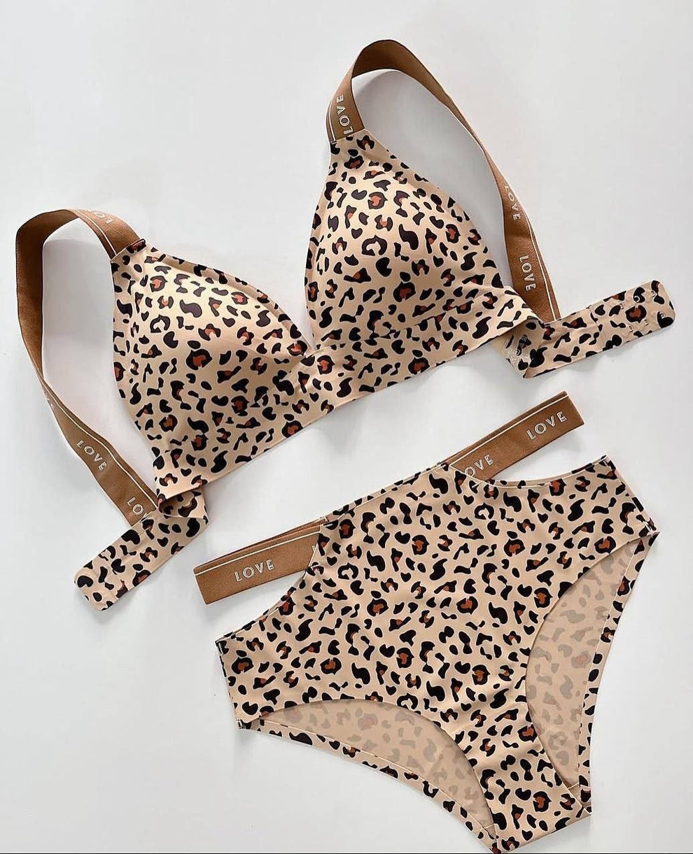 Wildlove Leopard Print Bra Panty Set | Smart Collection